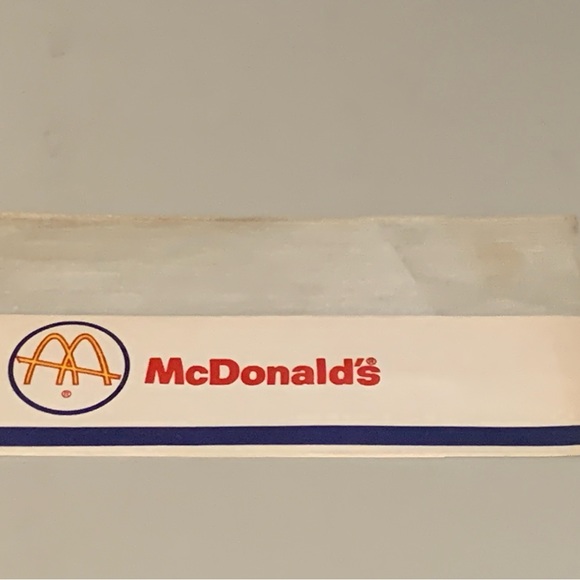 McDonald's | Other | 96s Mcdonalds Unused Employee Slash Logo Paper Hat ...